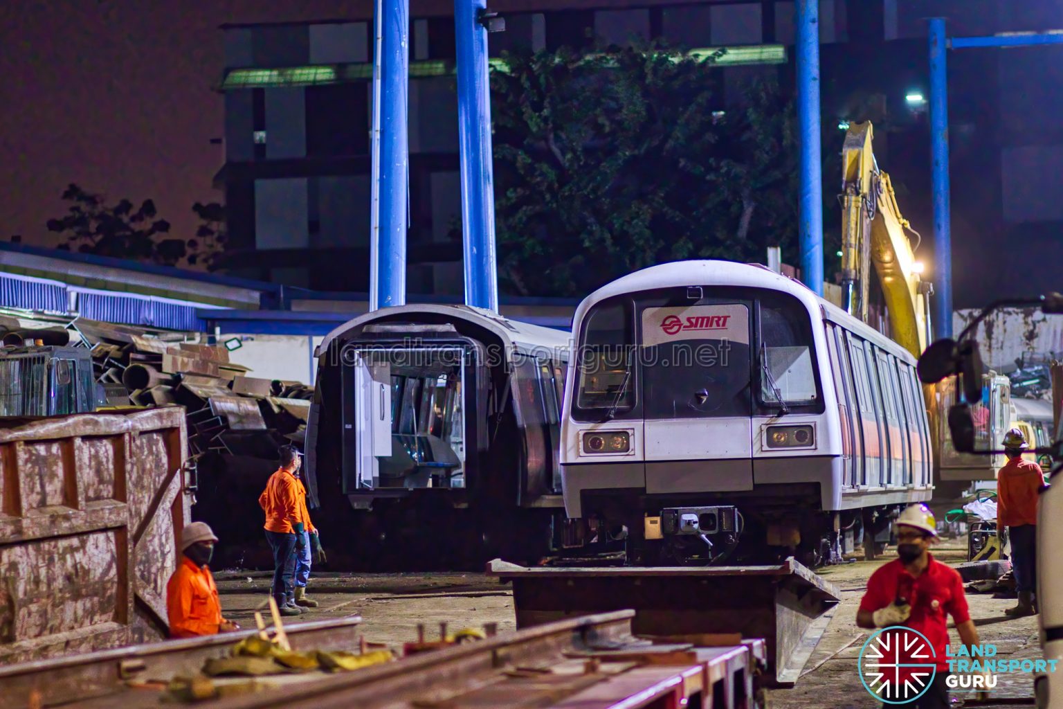 SMRT Kawasaki C151 train headed for scrap (Set 096) | Land Transport Guru