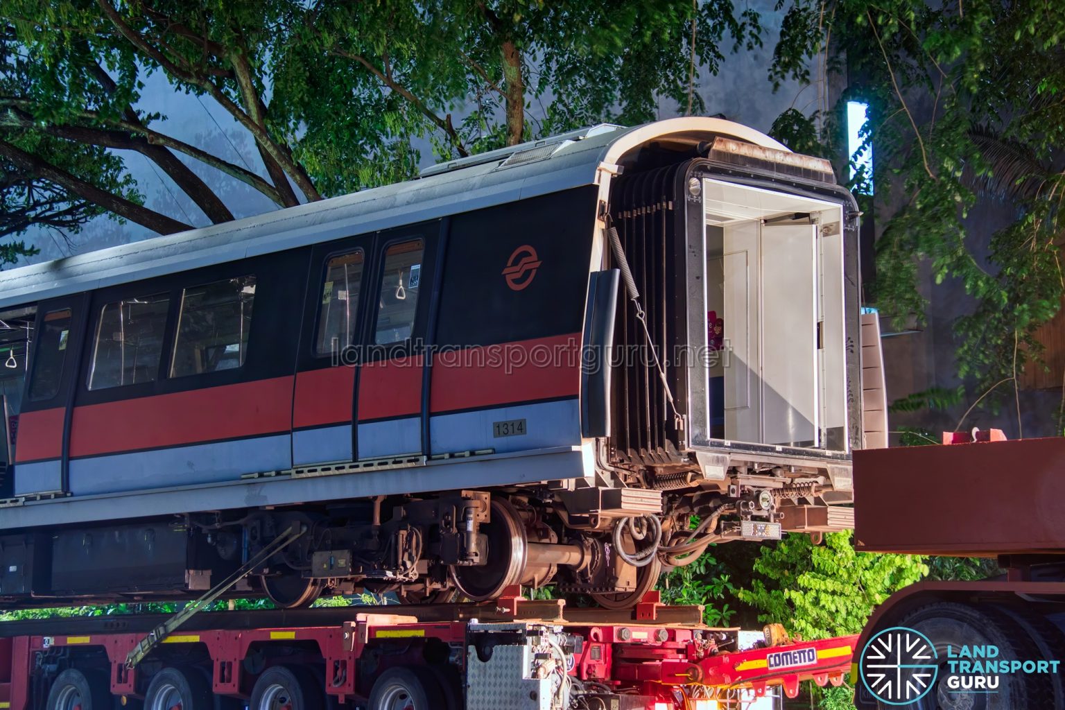 SMRT C751B Train (Set 314) transported to Scrapyard | Land Transport Guru