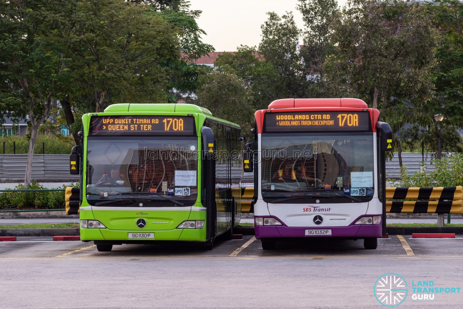 SBS Transit Mercedes-Benz Citaro Buses at Queen Street Terminal ...