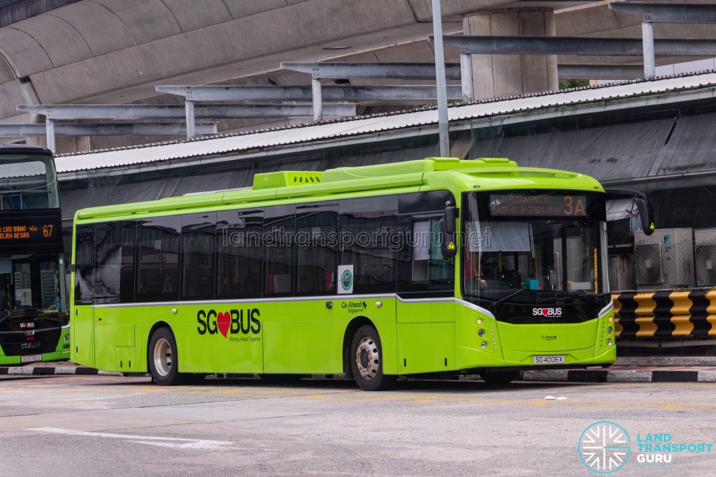 Bus 3A Go Ahead Singapore CRRC C12 SG4006X Land Transport Guru Bus 3A Go Ahead Singapore CRRC C12 SG4006X Land Transport Guru