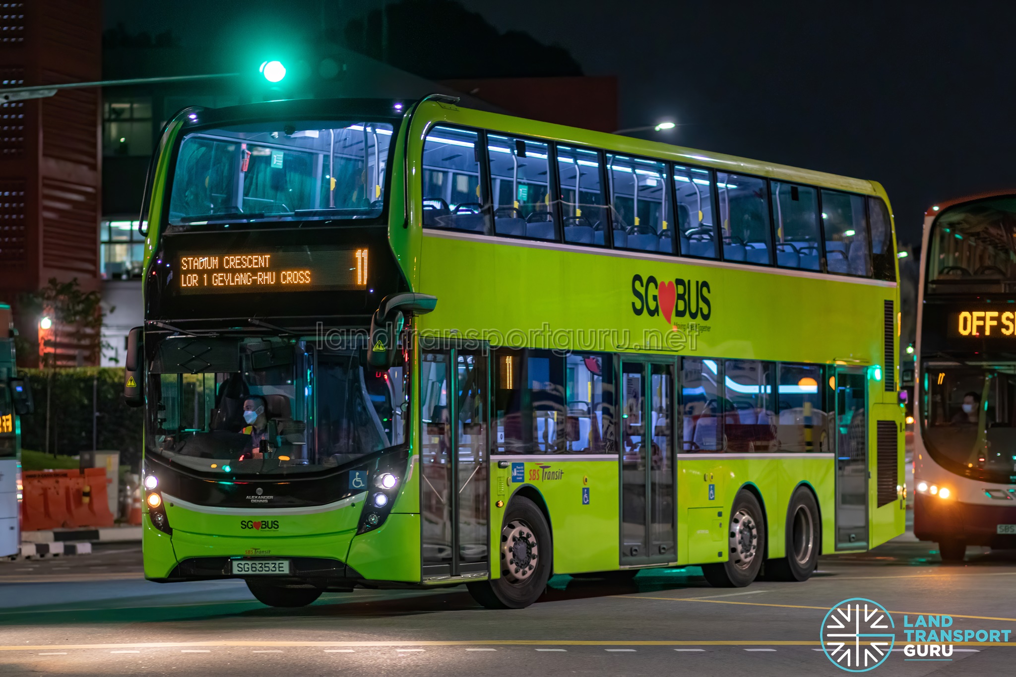Bus 11 SBS Transit Alexander Dennis Enviro500 3 Door SG6353E Bus 11 SBS Transit Alexander Dennis Enviro500 3 Door SG6353E