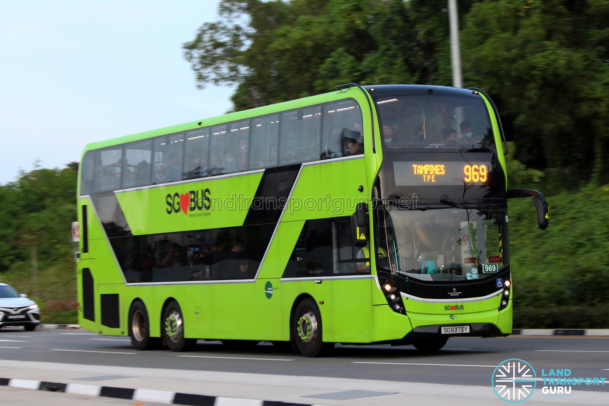 Bus 969 Tower Transit ADL Enviro500 3 Door SG6373Y Land Transport