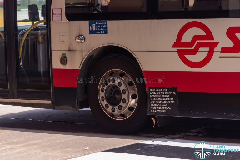 SMRT cross-border information sticker (old) | Land Transport Guru