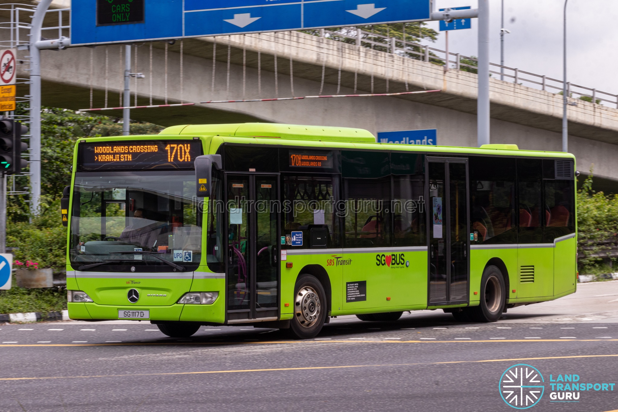 Bus 170X SBS Transit Mercedes Benz Citaro SG1117D Land Transport Guru Bus 170X SBS Transit Mercedes Benz Citaro SG1117D Land Transport Guru