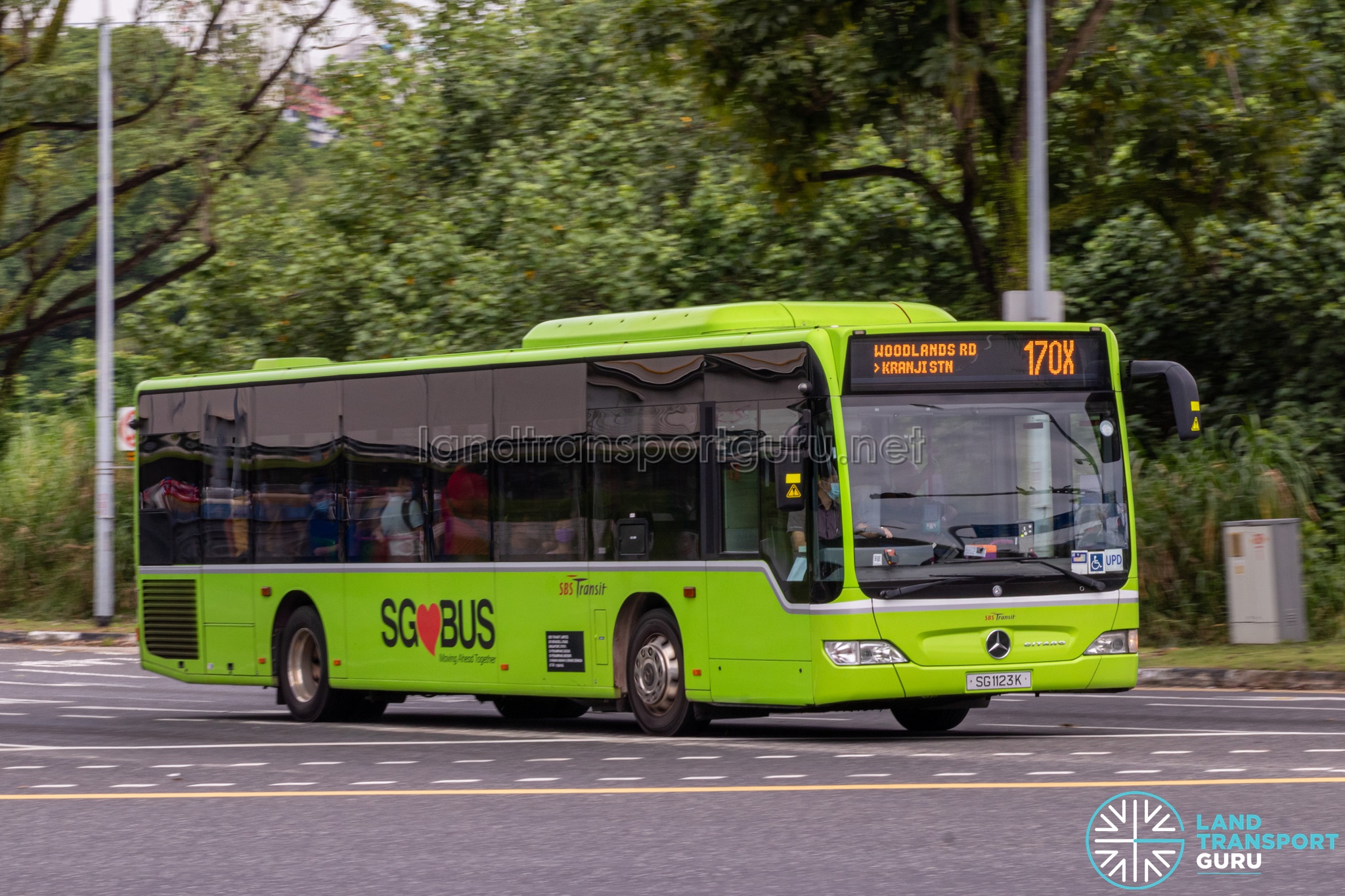 Bus 170X SBS Transit Mercedes Benz Citaro SG1123K Land Transport Guru Bus 170X SBS Transit Mercedes Benz Citaro SG1123K Land Transport Guru