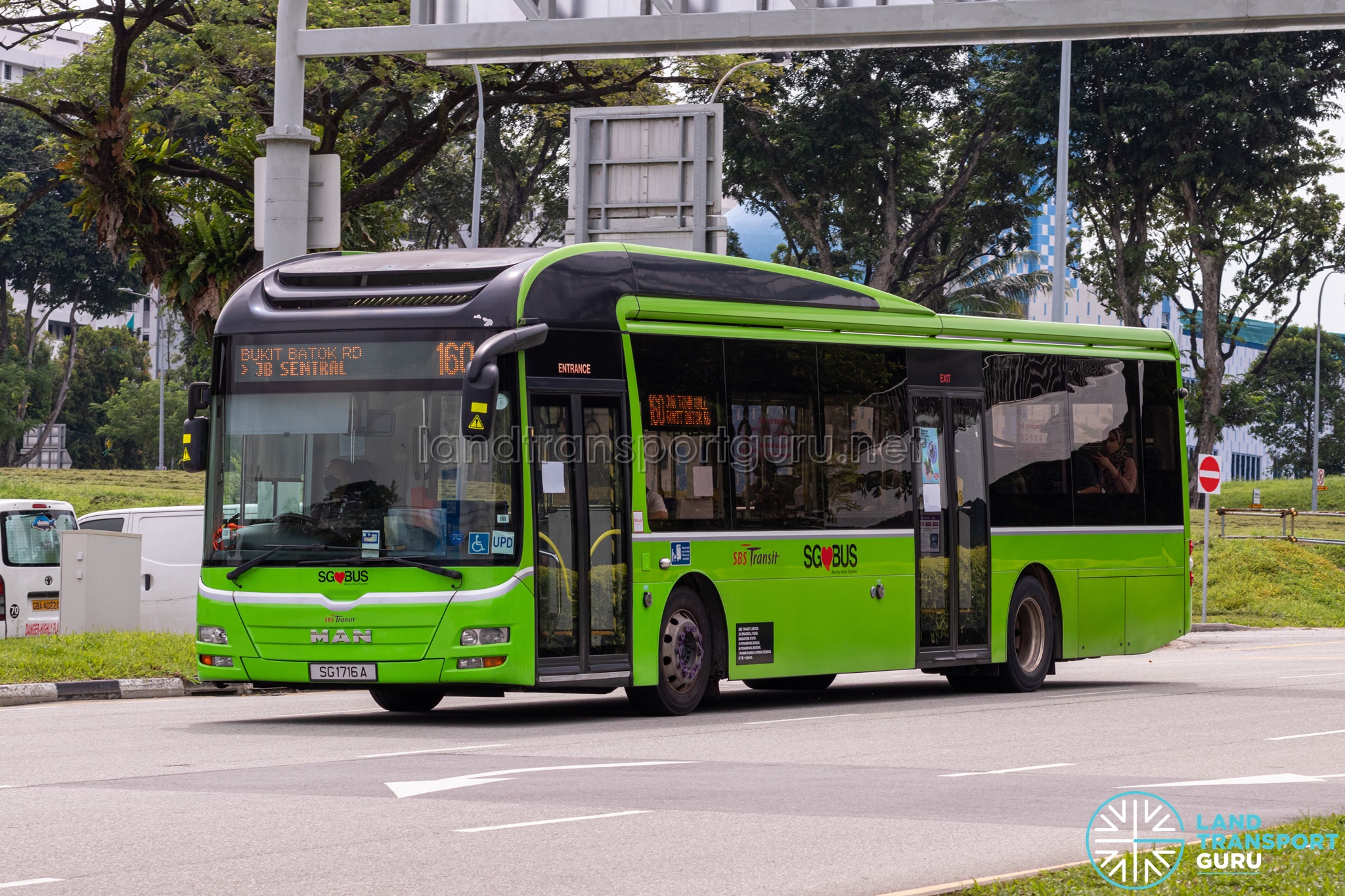 Bus 160 SBS Transit MAN A22 SG1716A Land Transport Guru Bus 160 SBS Transit MAN A22 SG1716A Land Transport Guru