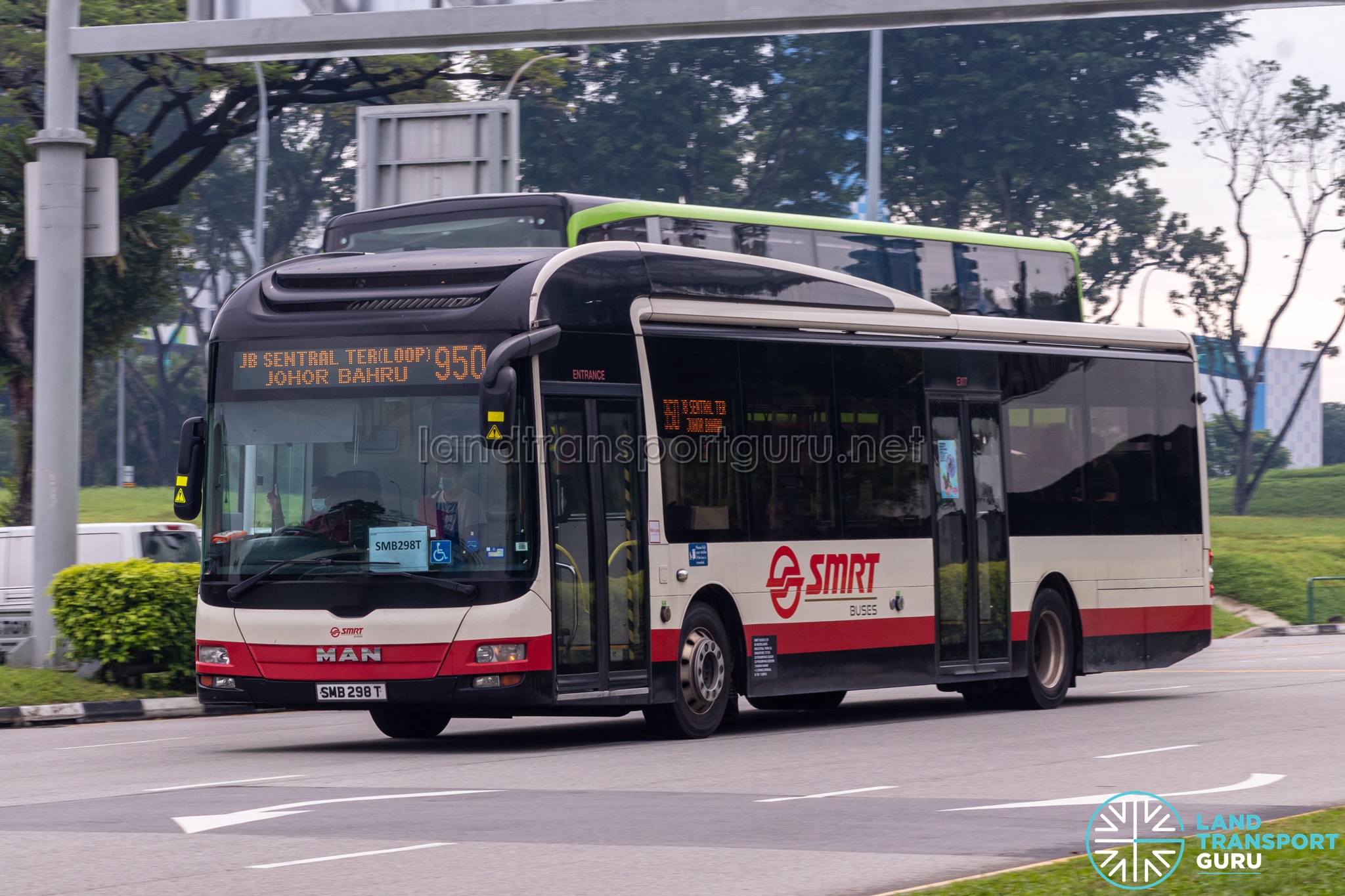 Bus 950 SMRT Buses MAN A22 SMB298T Land Transport Guru Bus 950 SMRT Buses MAN A22 SMB298T Land Transport Guru