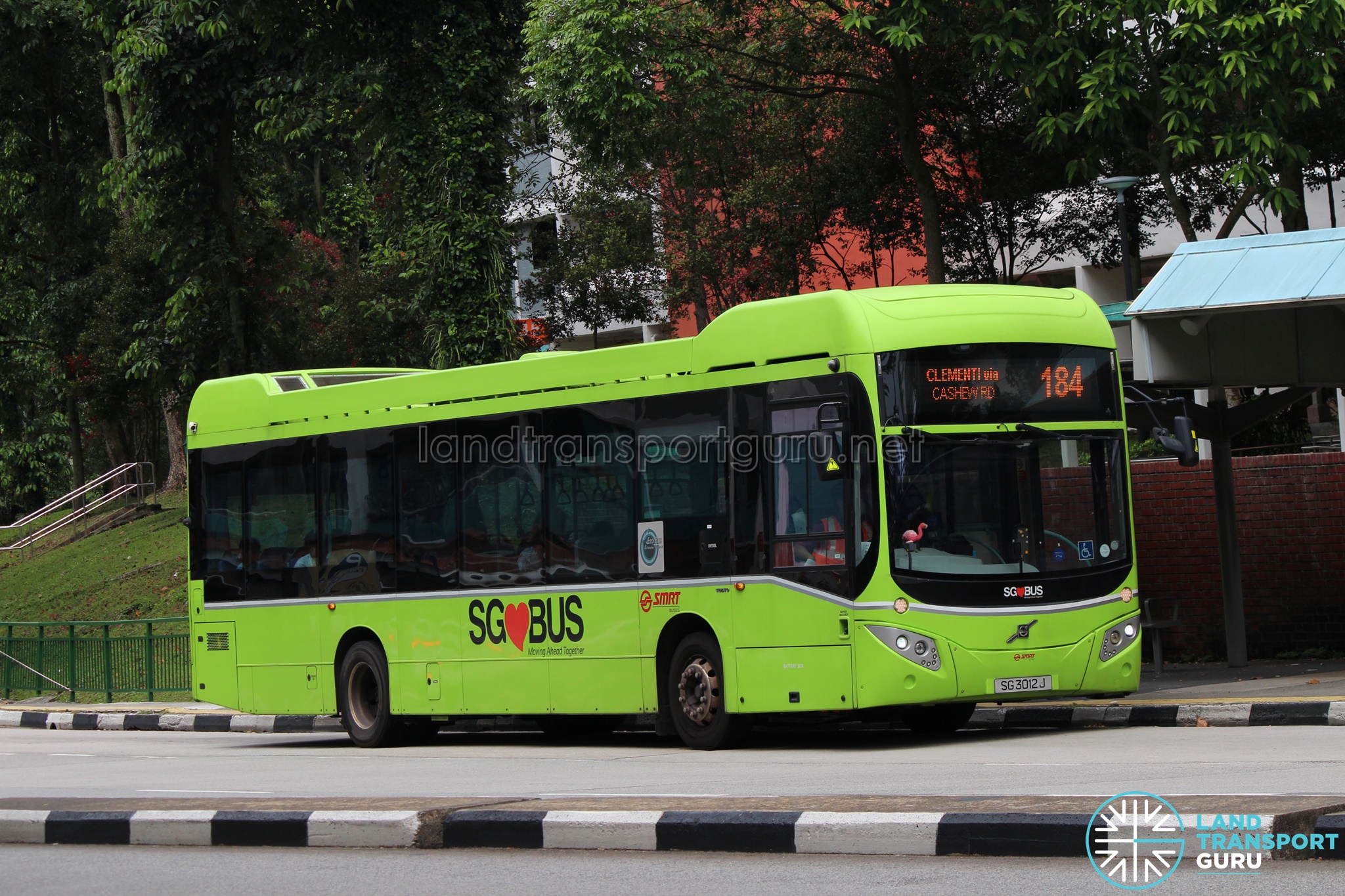 Bus 184 SMRT Buses Volvo B5LH SG3012J Land Transport Guru
