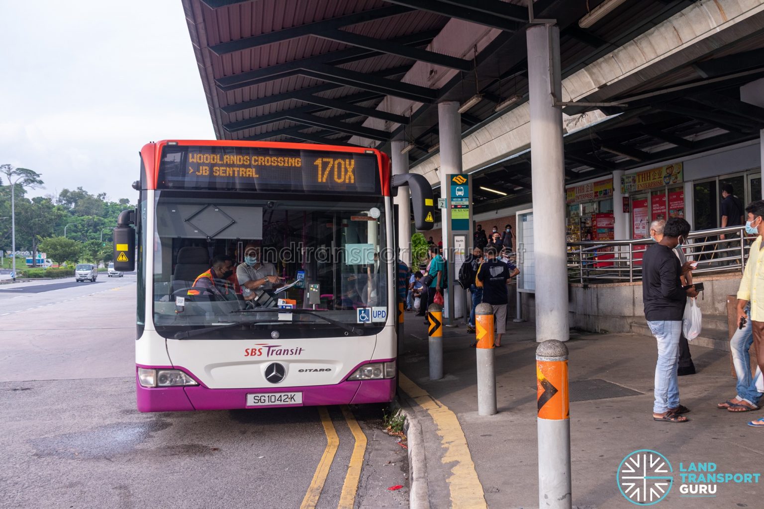 Bus 170X at Berth 2 of Kranji MRT Station Bus Stop | Land Transport Guru