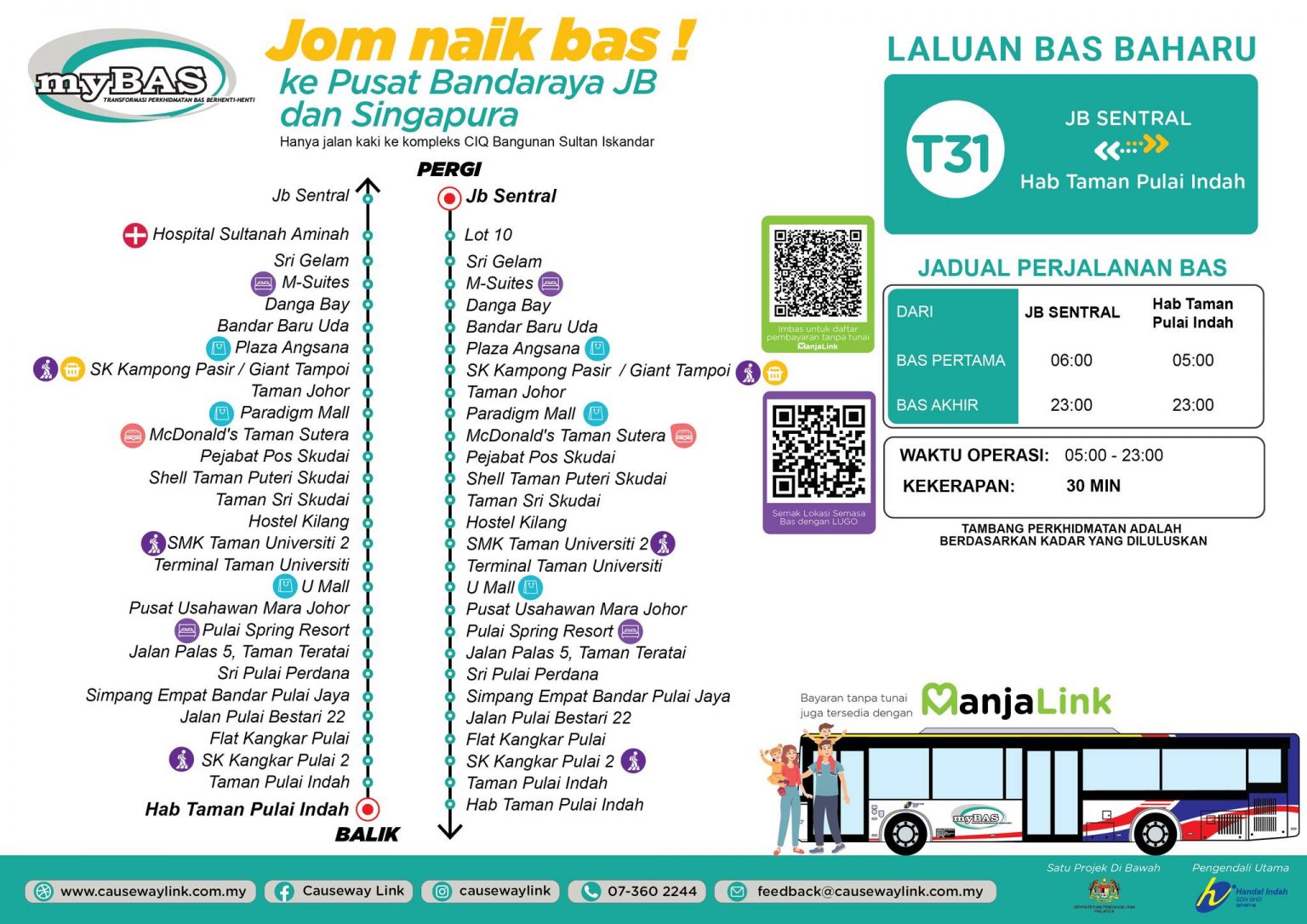 BAS.MY Johor Bahru Bus Service J31 | Land Transport Guru