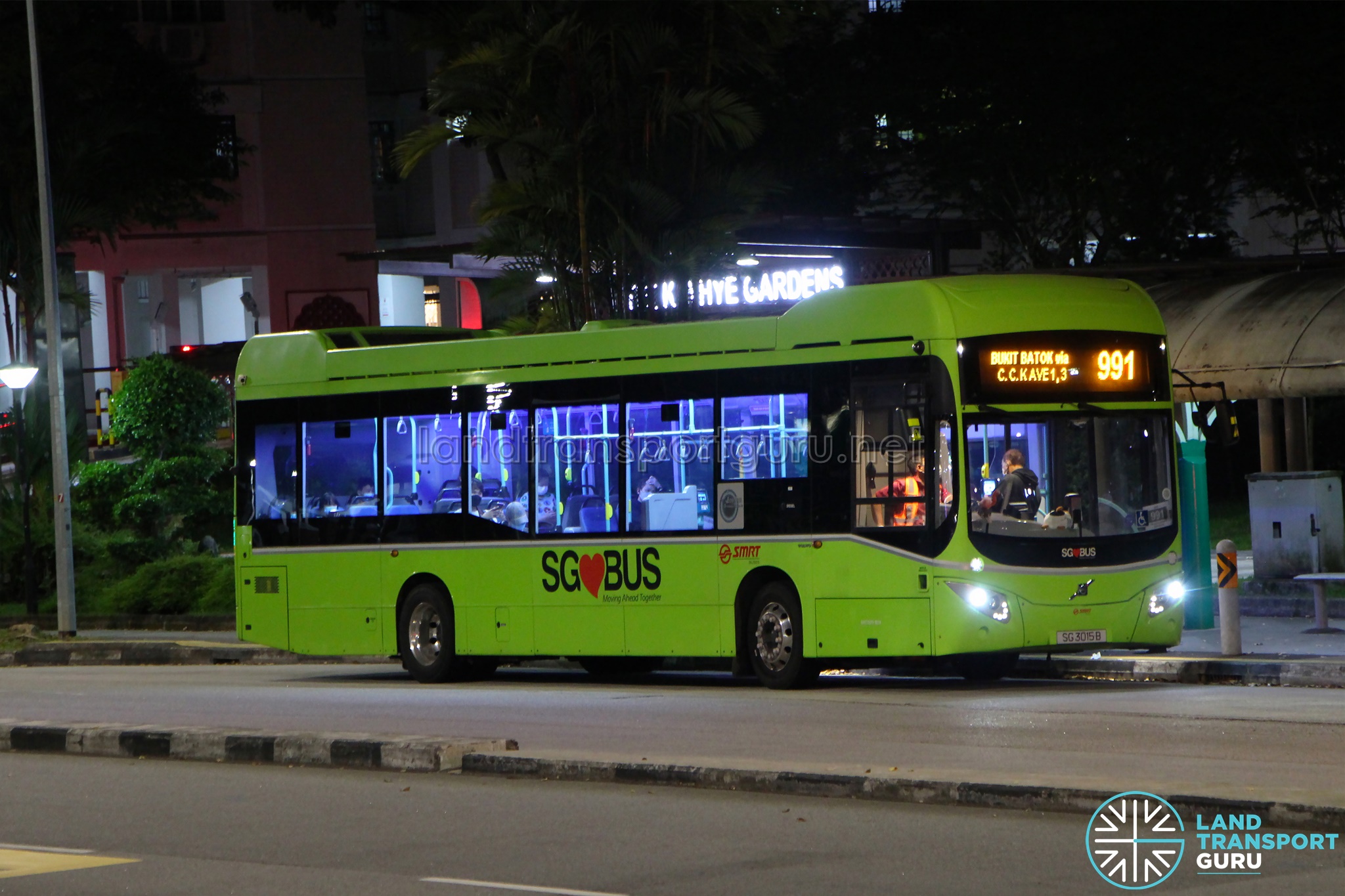 Bus 991 SMRT Buses Volvo B5LH SG3015B Land Transport Guru Bus 991 SMRT Buses Volvo B5LH SG3015B Land Transport Guru