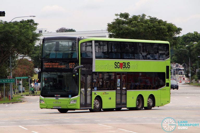 Bus 127 – SBS Transit MAN A95 Euro 6 (SG6240Y) | Land Transport Guru