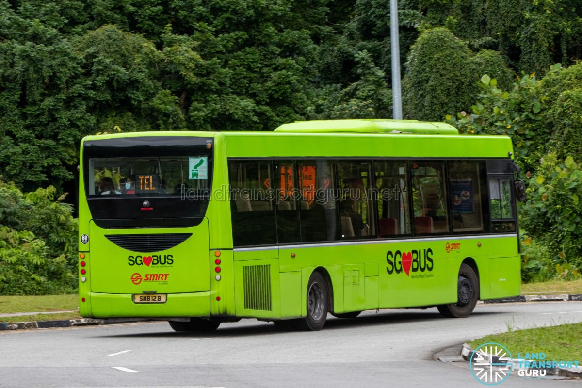 SMRT Buses Mercedes-Benz OC500LE (SMB12B) [Rear] | Land Transport Guru