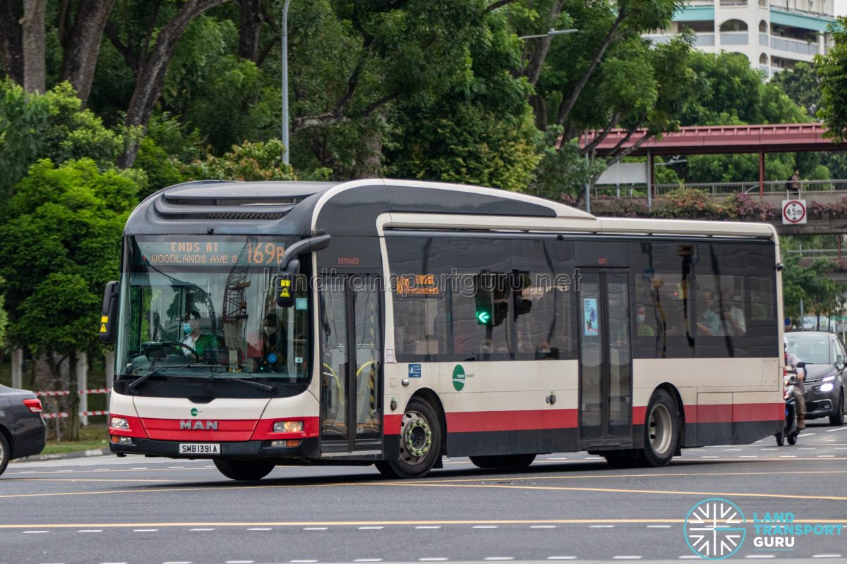 Bus 169B – Tower Transit MAN A22 (SMB1391A) | Land Transport Guru