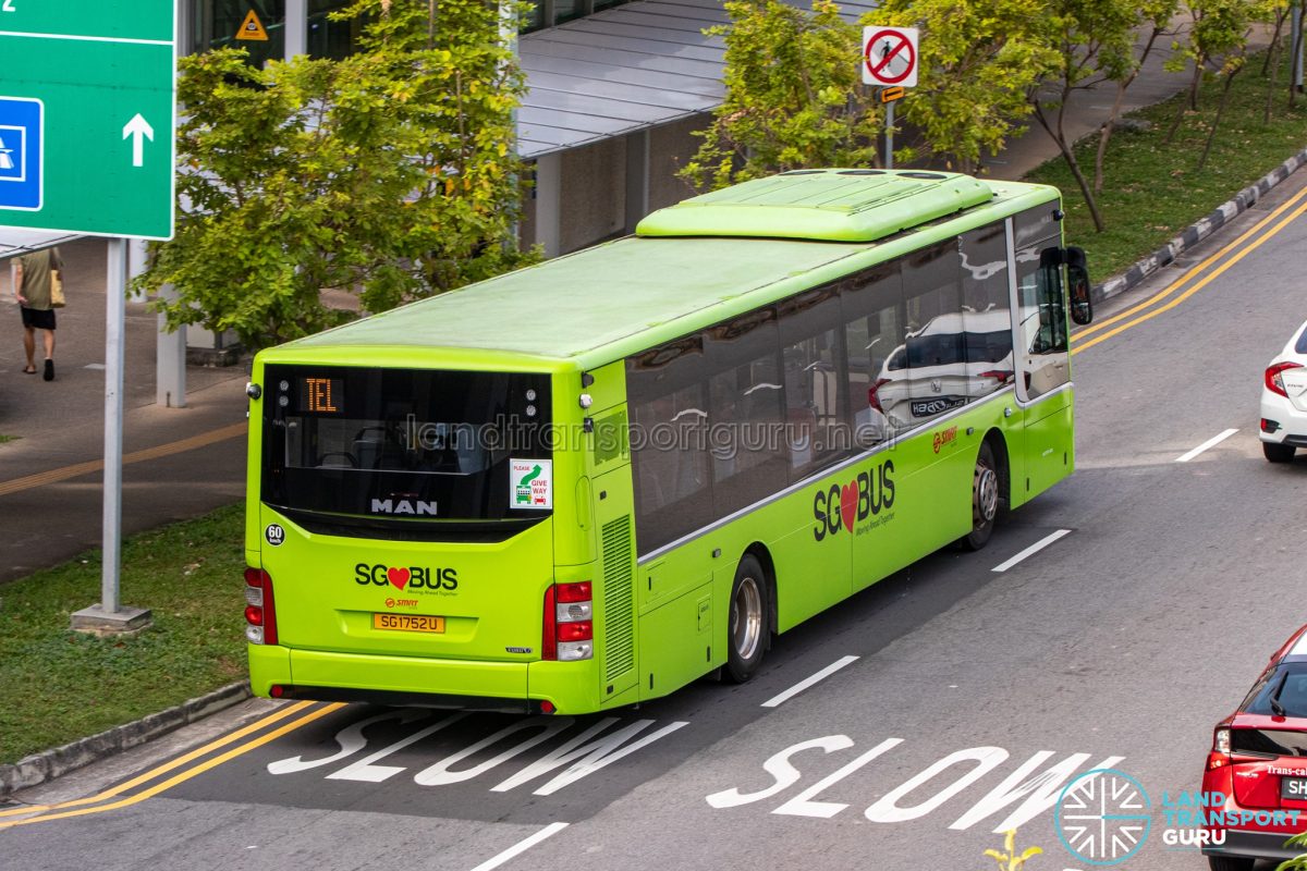 SMRT Buses MAN A22 Euro 6 (SG1752U) [Rear] | Land Transport Guru