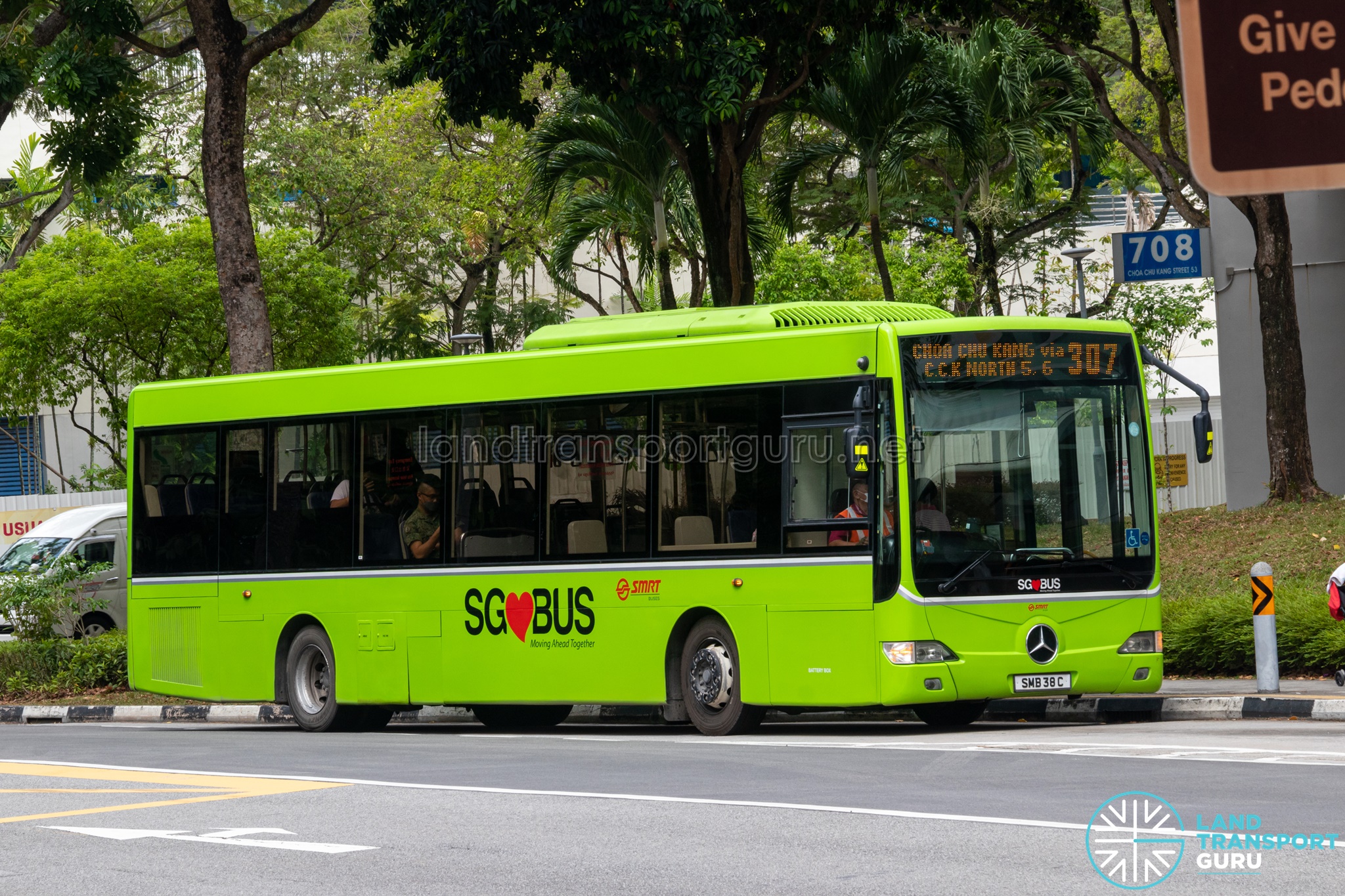Bus 307 SMRT Buses Mercedes Benz OC500LE SMB38C Land Transport Guru Bus 307 SMRT Buses Mercedes Benz OC500LE SMB38C Land Transport Guru