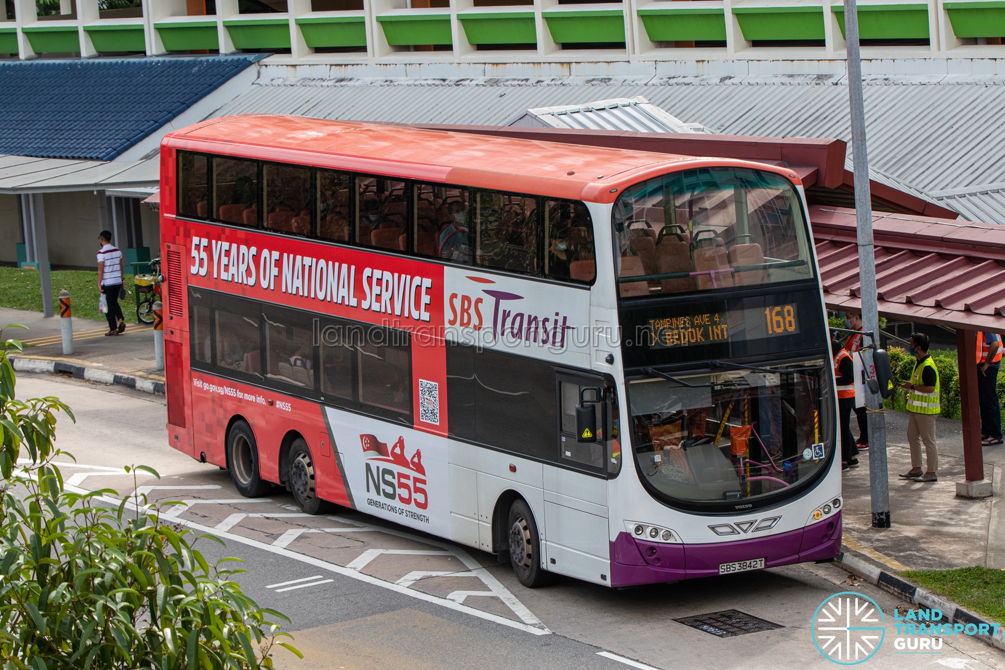 Bus 168 SBS Transit Volvo B9TL Wright SBS3842T Land Transport Guru