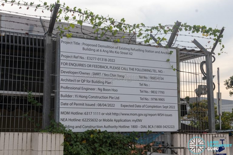 Project Information for Demolition of SMRT Ang Mo Kio Bus Depot | Land ...
