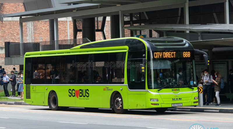 SBS Transit City Direct Bus Service 668 | Land Transport Guru
