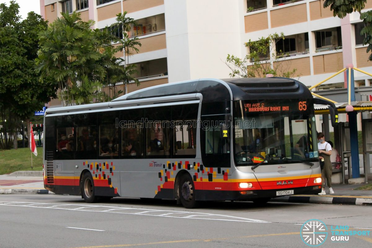 Bus 65 – SBS Transit MAN A22 (SG1704J) | Land Transport Guru