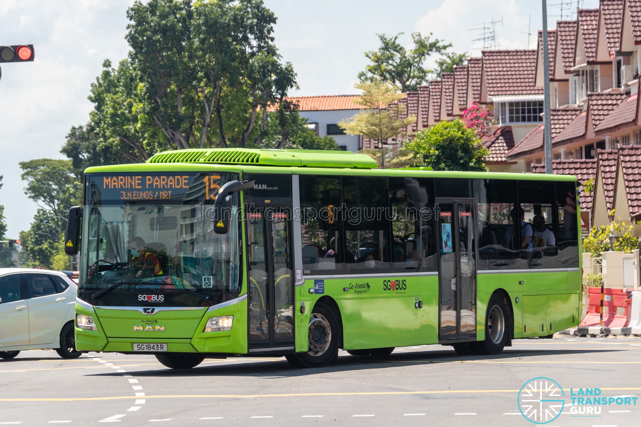 Bus 15 Go Ahead Singapore MAN A22 Euro 6 SG1843R Land Transport Guru Bus 15 Go Ahead Singapore MAN A22 Euro 6 SG1843R Land Transport Guru