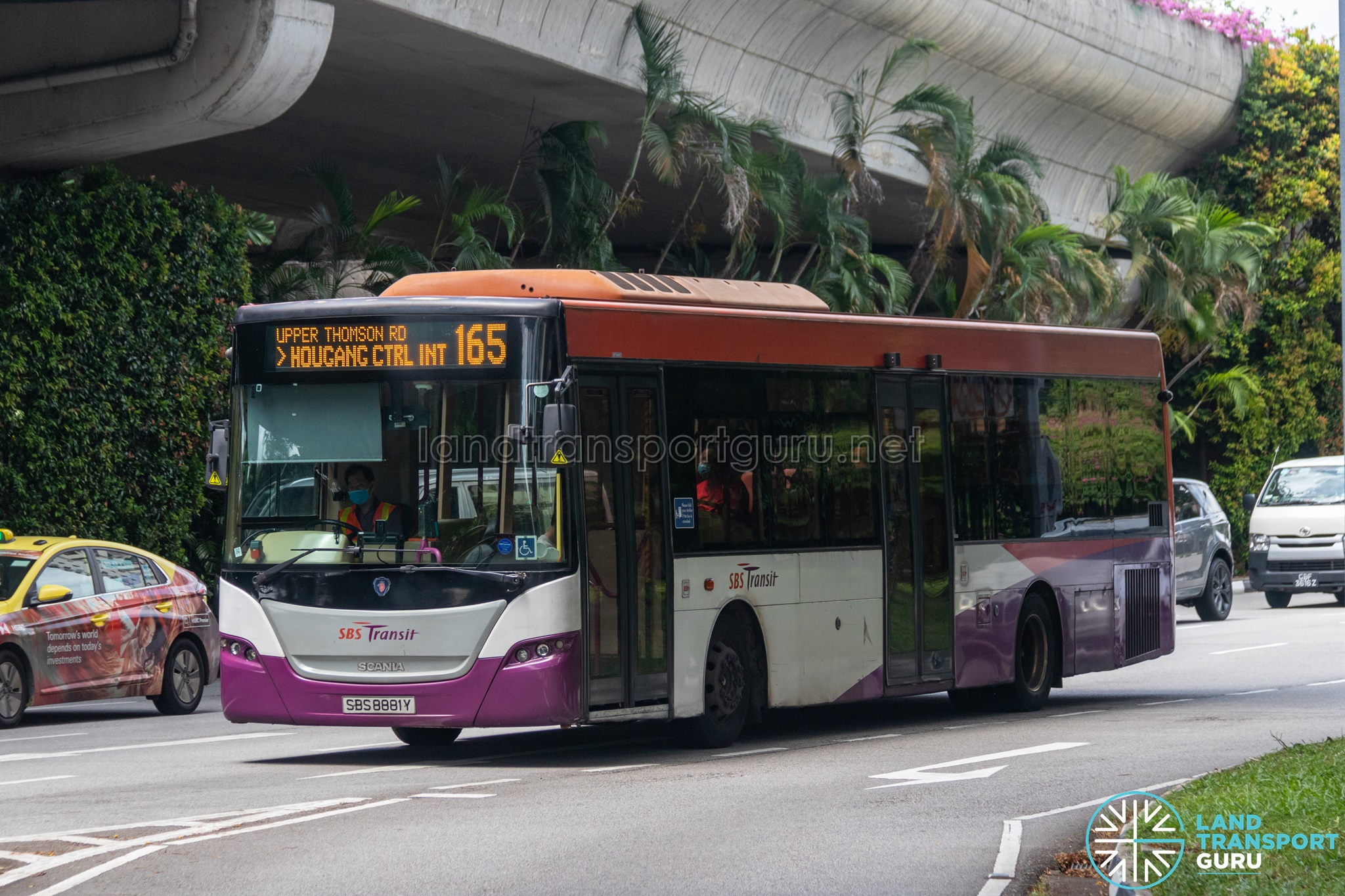 Bus 165 SBS Transit Scania K230UB Euro V SBS8881Y Land Transport Guru Bus 165 SBS Transit Scania K230UB Euro V SBS8881Y Land Transport Guru