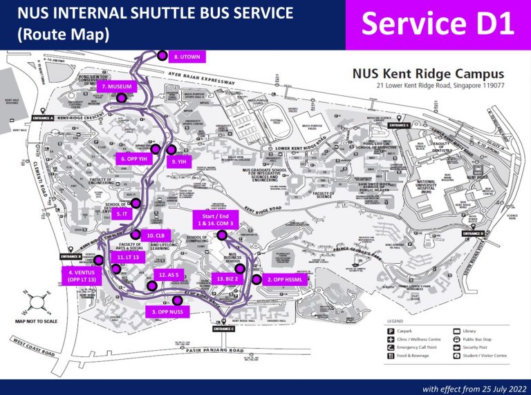 NUS Internal Shuttle Bus D1 | Land Transport Guru