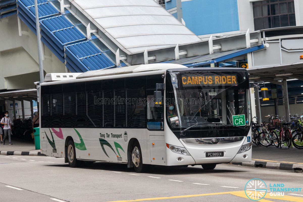 NTU Campus Rider – Tong Tar Transport Yutong ZK6126HGA (PC9851X) | Land ...