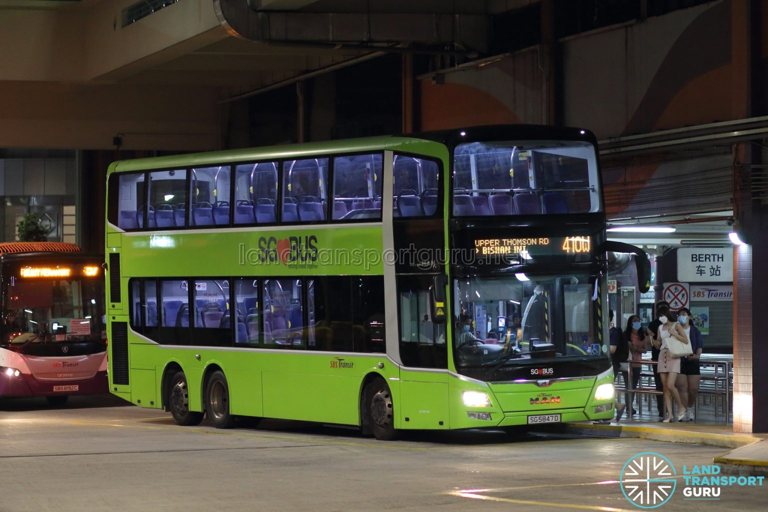 Bus 410W – SBS Transit MAN A95 (SG5847D) | Land Transport Guru