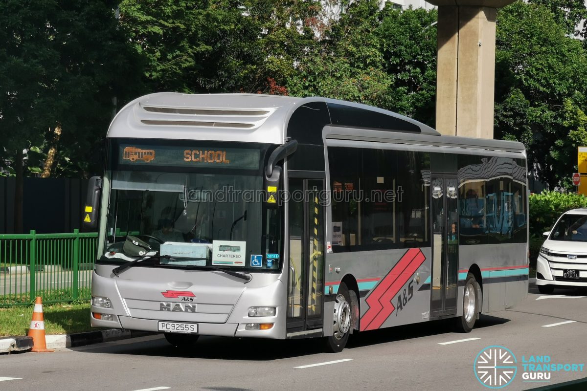 School / Chartered – A&S Transit MAN A22 (PC9255S) | Land Transport Guru