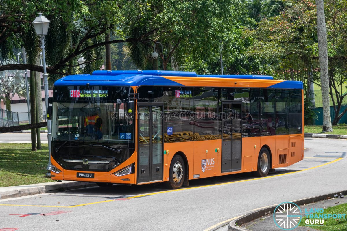 NUS ISB BTC – ComfortDelGro Bus Zhongtong N12 (PD622U) | Land Transport ...