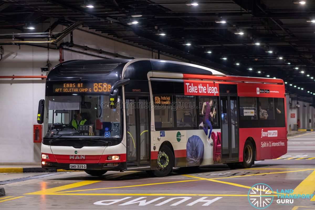Bus 858B – Tower Transit MAN A22 (SMB1329G) | Land Transport Guru