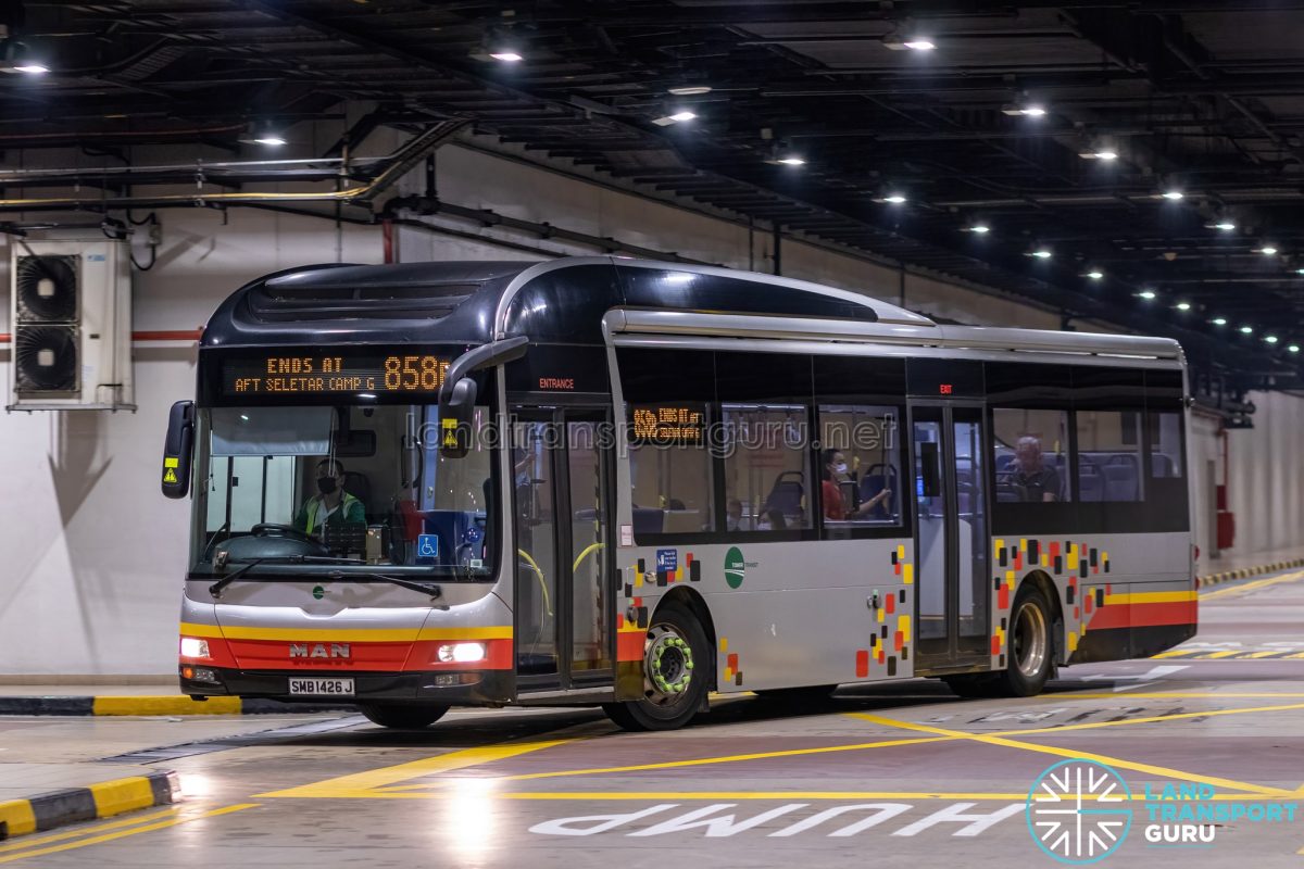Bus 858B – Tower Transit MAN A22 (SMB1426J) | Land Transport Guru