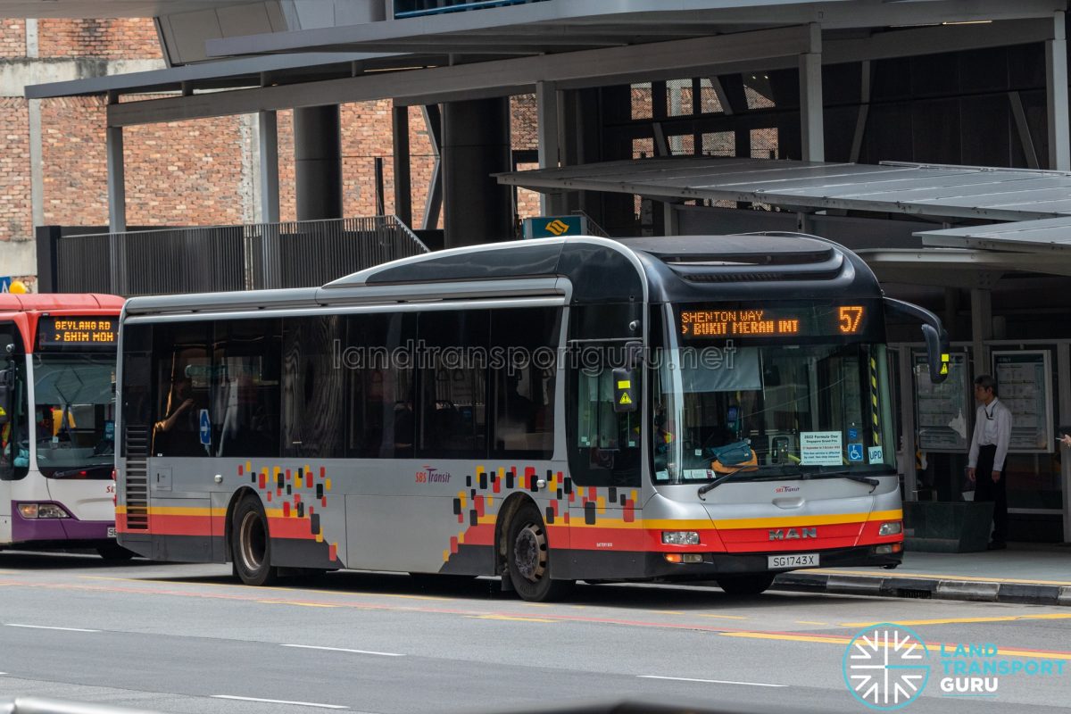 Bus 57 – SBS Transit MAN A22 (SG1743X) | Land Transport Guru