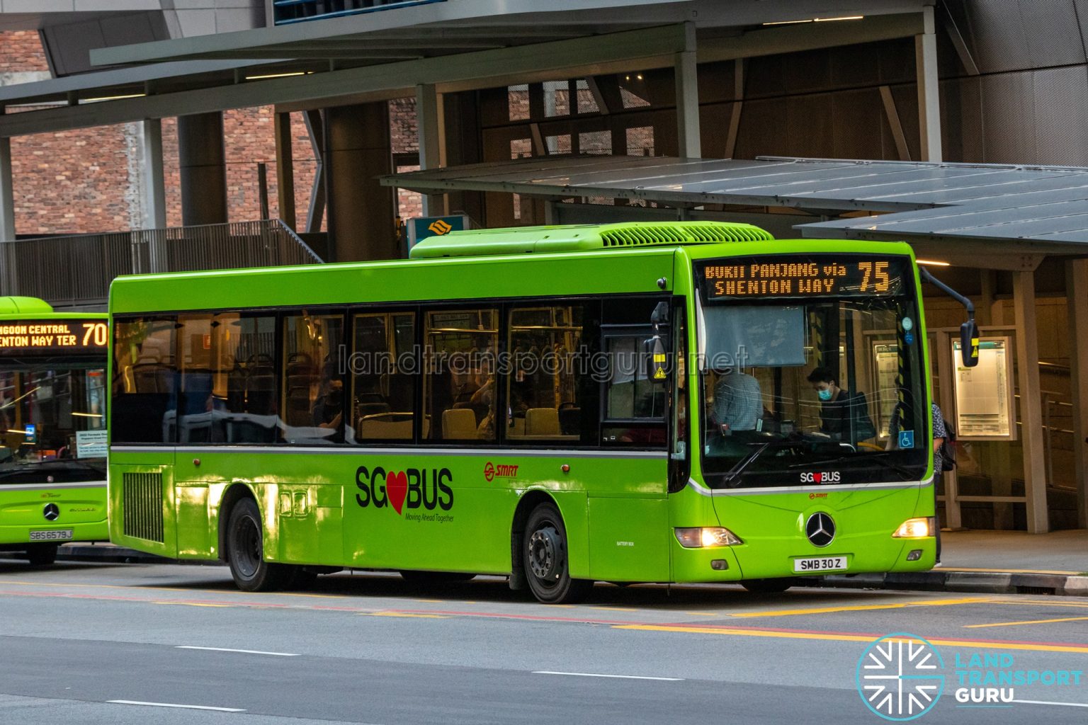 Bus 75 – SMRT Buses Mercedes-Benz OC500LE (SMB30Z) | Land Transport Guru