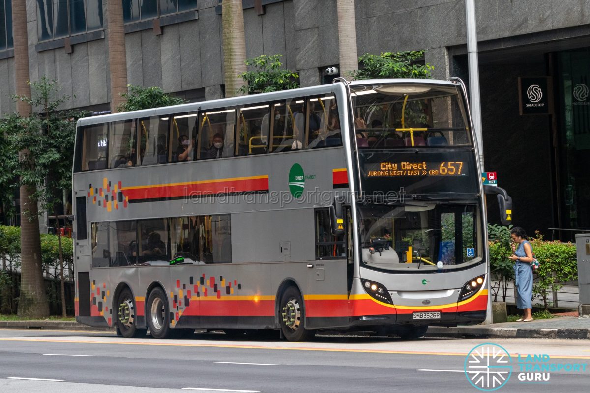 City Direct 657 – Tower Transit Alexander Dennis Enviro500 (SMB3526R ...