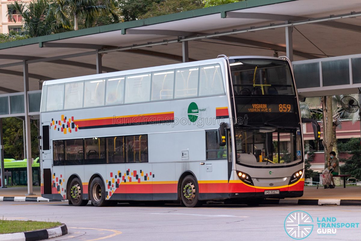 Bus 859 – Tower Transit Alexander Dennis Enviro500 (SMB3567Y) | Land ...