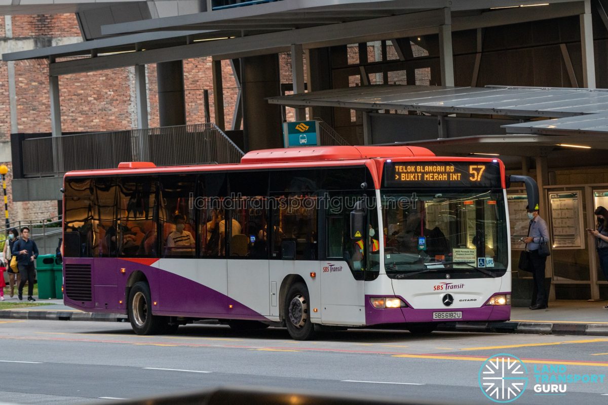 Bus 57 – SBS Transit Mercedes-Benz Citaro (SBS6182U) | Land Transport Guru