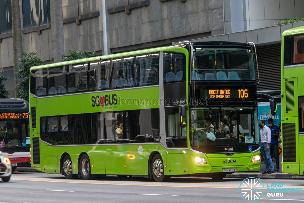 Bus 106 [F1 Diversion] – Tower Transit MAN A95 (Euro 6; 3 Door ...