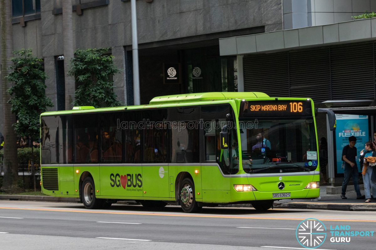 Bus 106 [F1 Diversion] – Tower Transit Mercedes-Benz Citaro (SBS6362S ...
