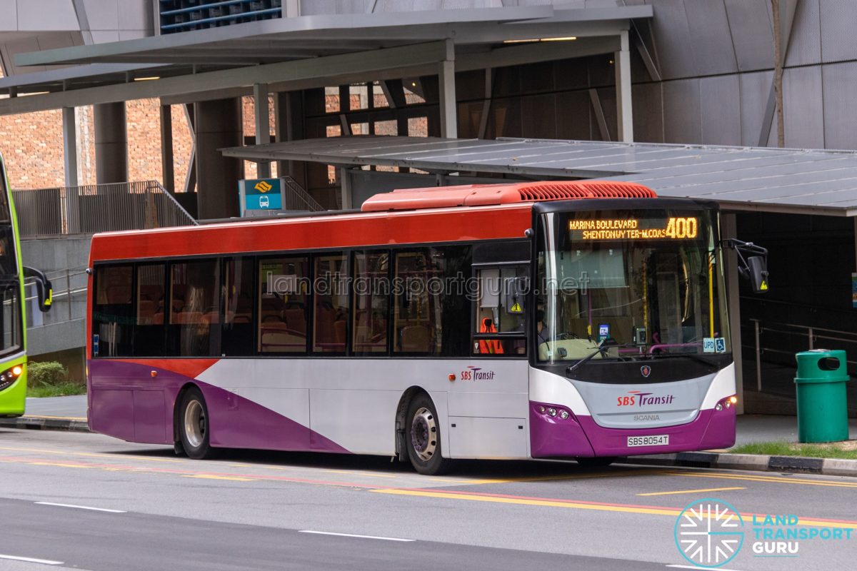 Bus 400 – SBS Transit Scania K230UB Euro IV (SBS8054T) | Land Transport ...