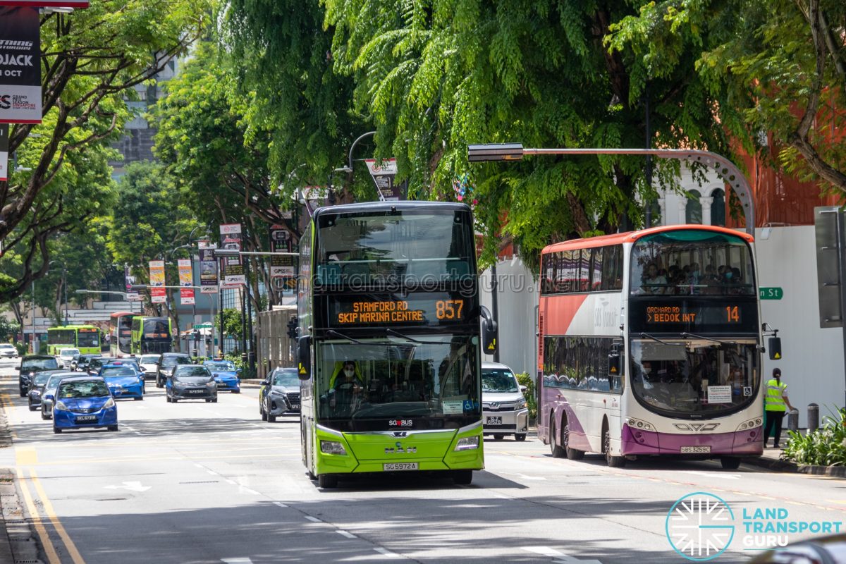F1 Diversion 2022 – Service 857 loops at Stamford Road | Land Transport ...