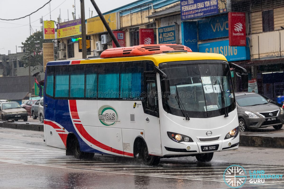 JTM5052 – myBAS Bus Service T22 | Land Transport Guru