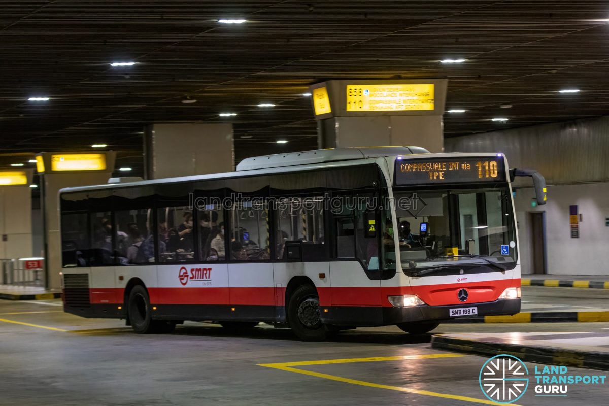 Bus 110 – SMRT Buses Mercedes-Benz Citaro (SMB188C) | Land Transport Guru