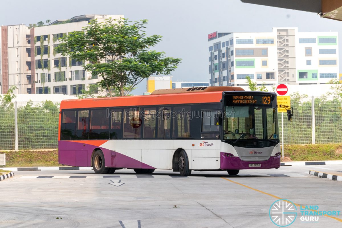 Bus 129 – SBS Transit Scania K230UB Euro V (SBS5155E) | Land Transport Guru