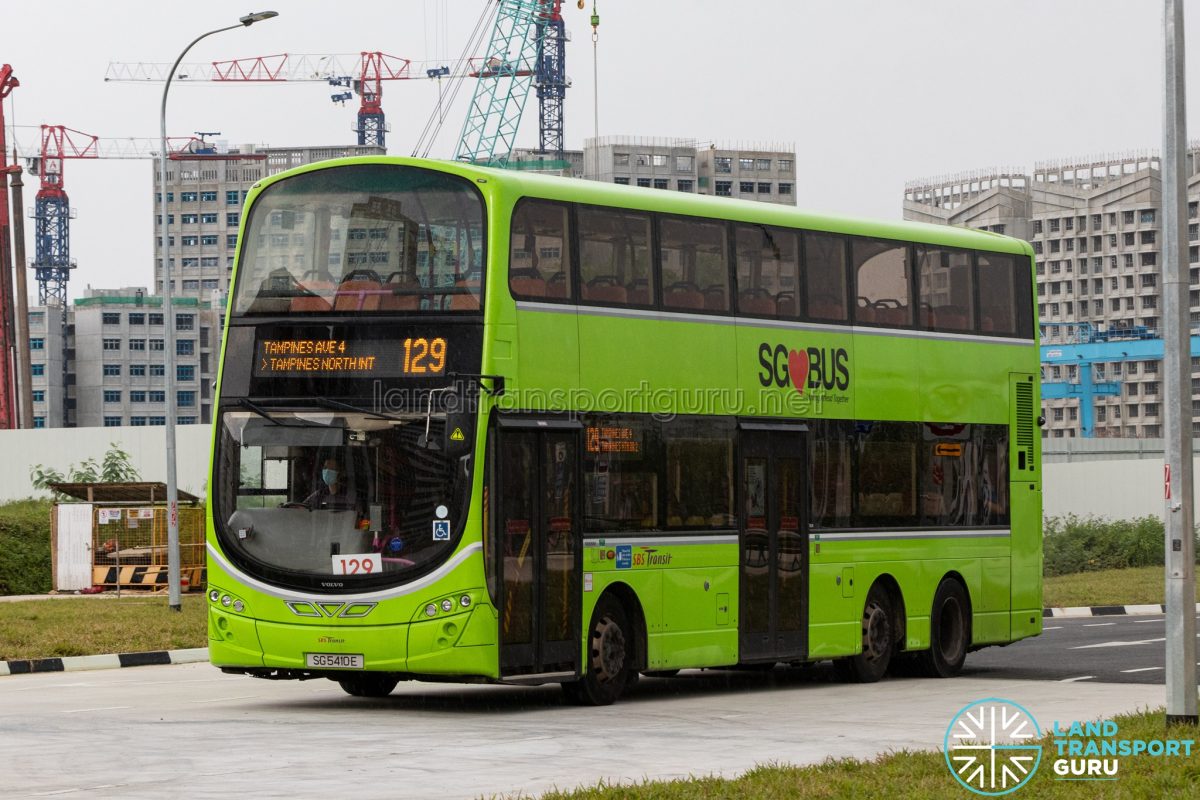 Bus 129 – SBS Transit Volvo B9TL Wright (SG5410E) | Land Transport Guru