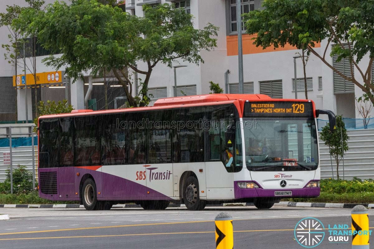 Bus 129 – SBS Transit Mercedes-Benz Citaro (SBS6174T) | Land Transport Guru