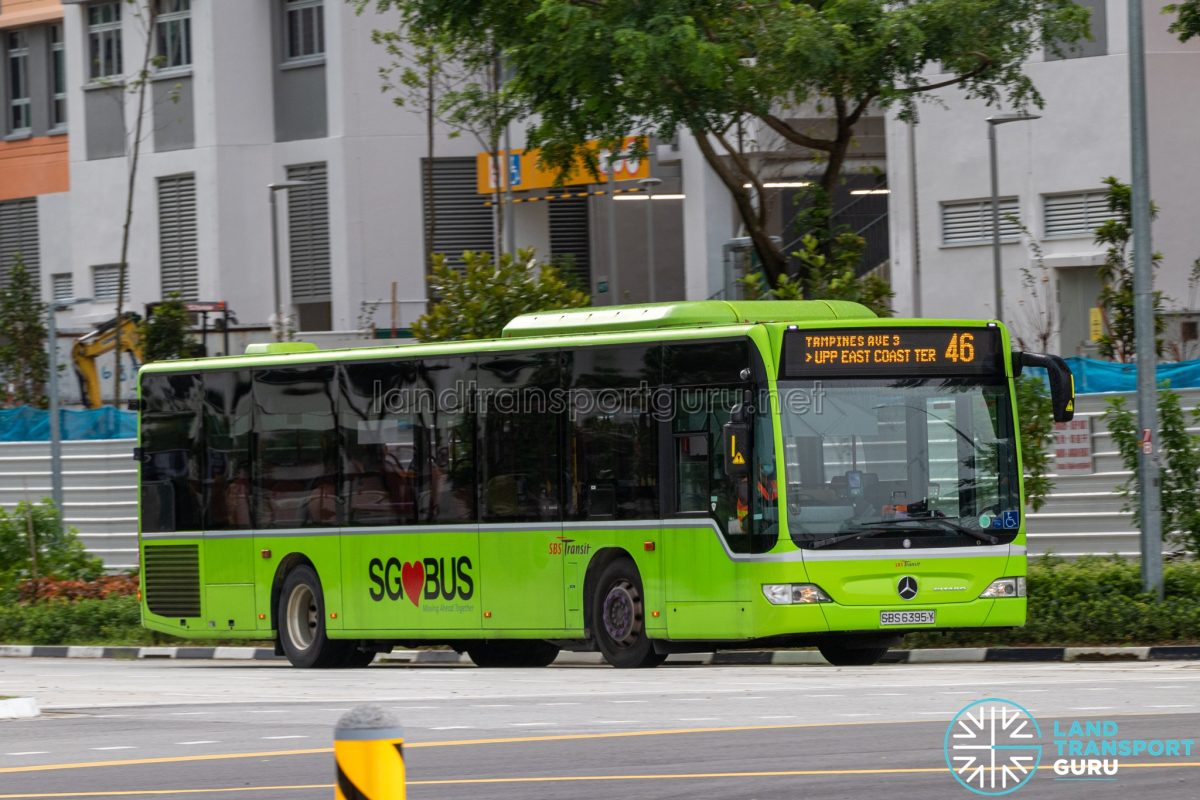 Bus 46 – SBS Transit Mercedes-Benz Citaro (SBS6395Y) | Land Transport Guru