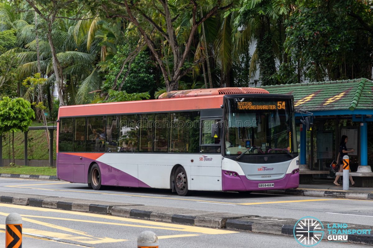 Bus 54 – SBS Transit Scania K230UB Euro IV (SBS8466M) | Land Transport Guru