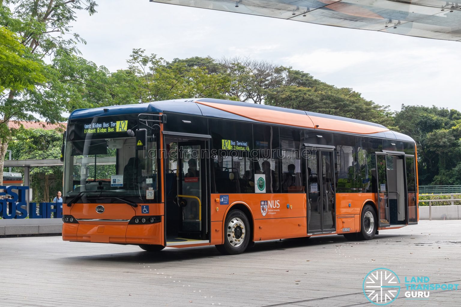 BYD B12 displayed at NUS – Exterior / ISB Route A2 | Land Transport Guru